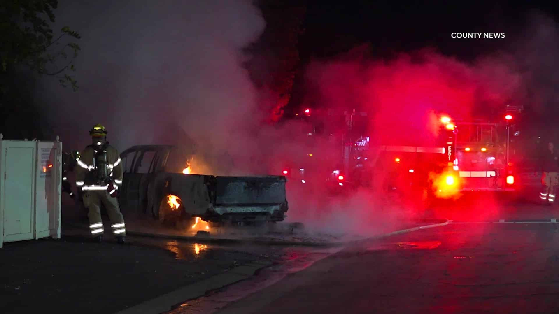 Irvine: Suspicious Fire Scorches Pickup Truck - CountyNews.TV